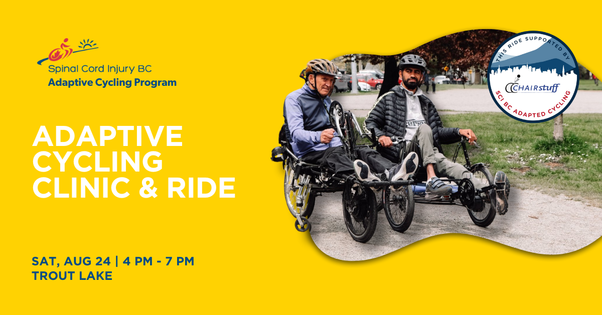 Adaptive Cycling: Adaptive Bike Clinic and Ride - Trout Lake - Spinal ...